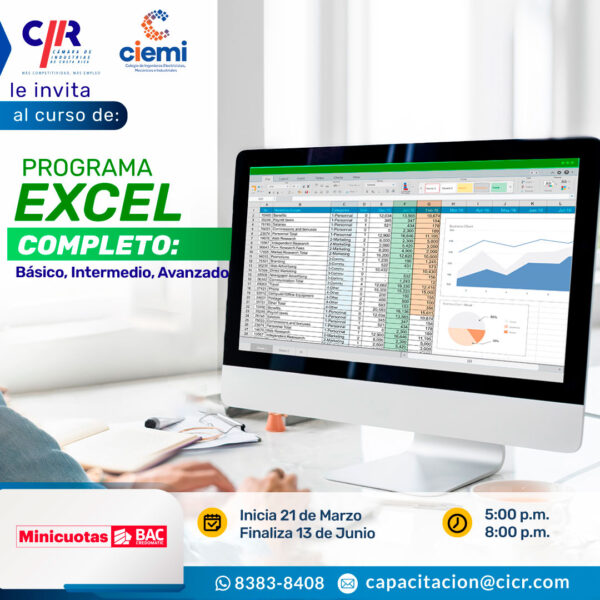 Curso Programa excel completo, básico, intermedio y avanzado - CIEMI