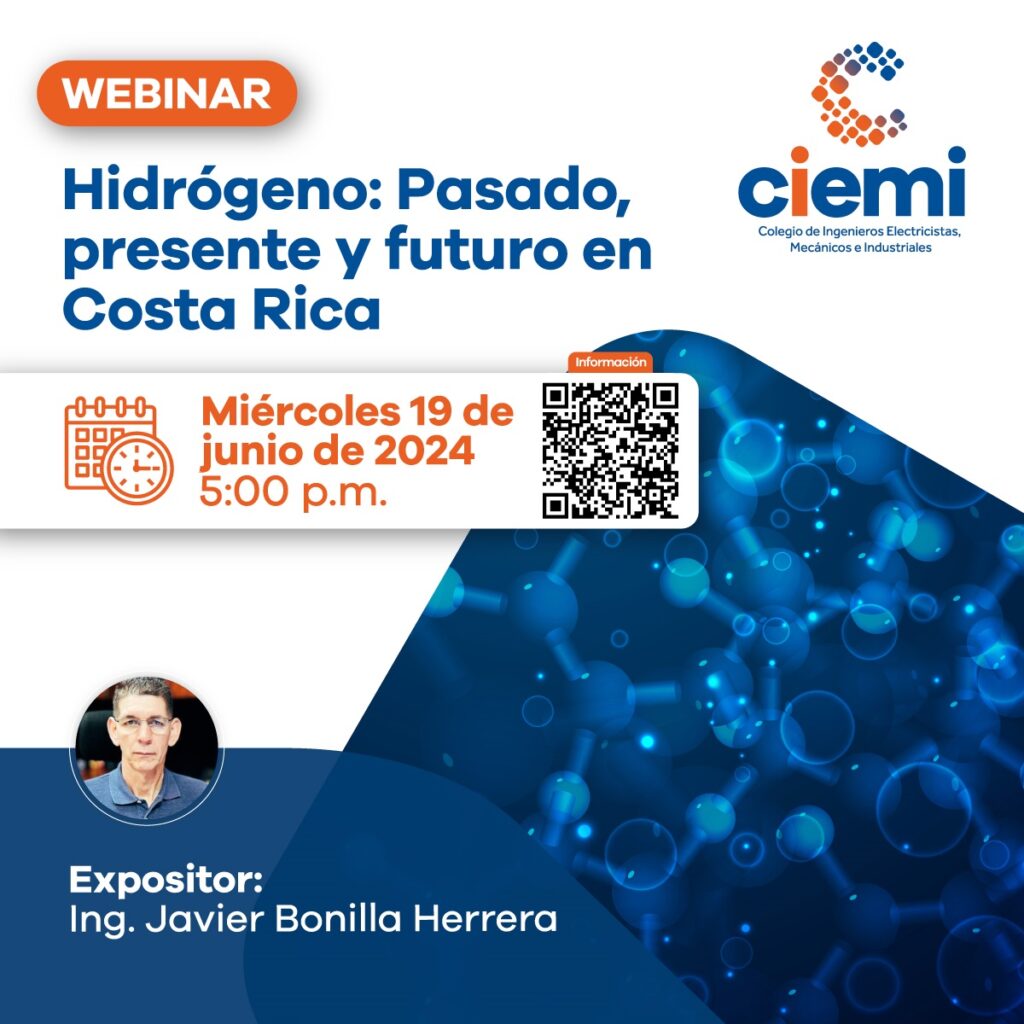 Webinar Hidrógeno: Pasado, presente y futuro en Costa Rica - CIEMI