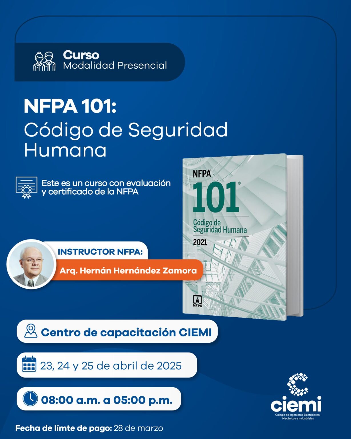 Curso NFPA 101: Código de Seguridad Humana - CIEMI