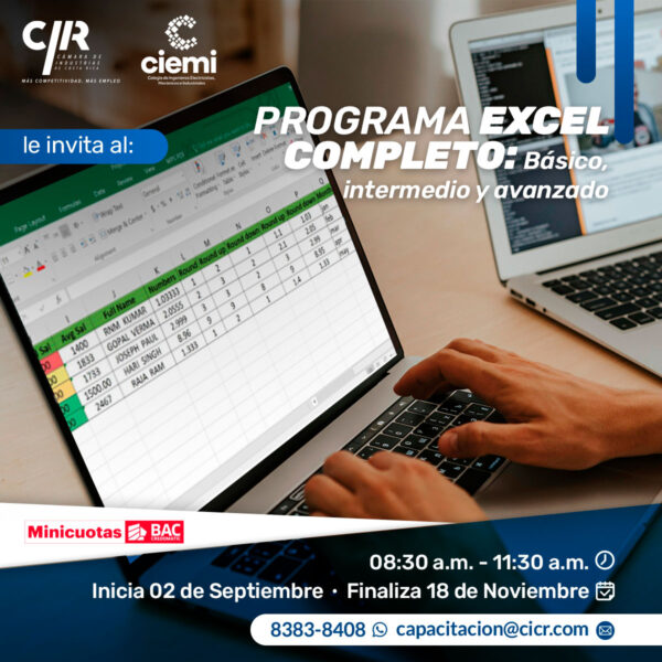 Curso Programa excel completo: básico, intermedio y avanzado - CIEMI