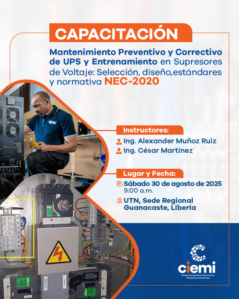 Capacitación en el Mantenimiento Preventivo y Correctivo de UPS y Entrenamiento: “Supresores de ...